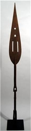 A WEST AFRICAN CEREMONIAL CANOE PADDLE
