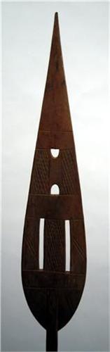 A WEST AFRICAN CEREMONIAL CANOE PADDLE