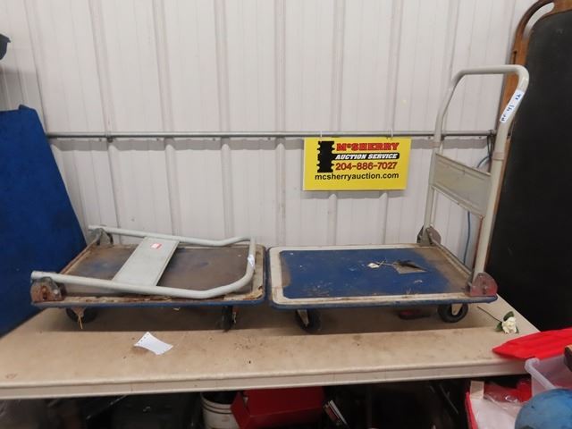 2 Shop Carts w Folding Handles