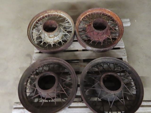 4 Ford Model T Spoked Auto Rims