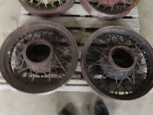 4 Ford Model T Spoked Auto Rims