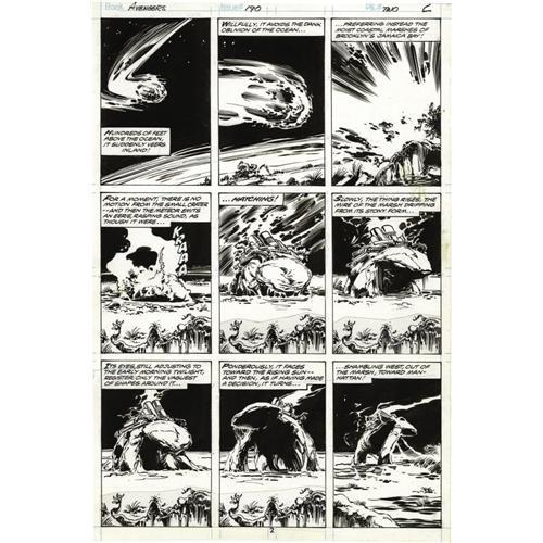 John Byrne Avengers #190 pg 2 Original Art