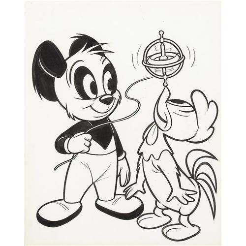 Western Publishing Artist - Andy Panda #54 Cover Art