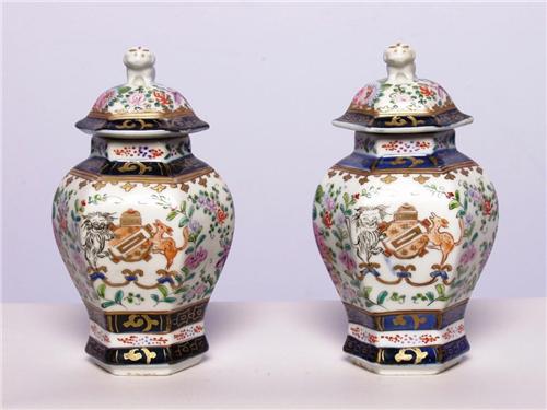 Samson Porcelain Tea Caddy Jars