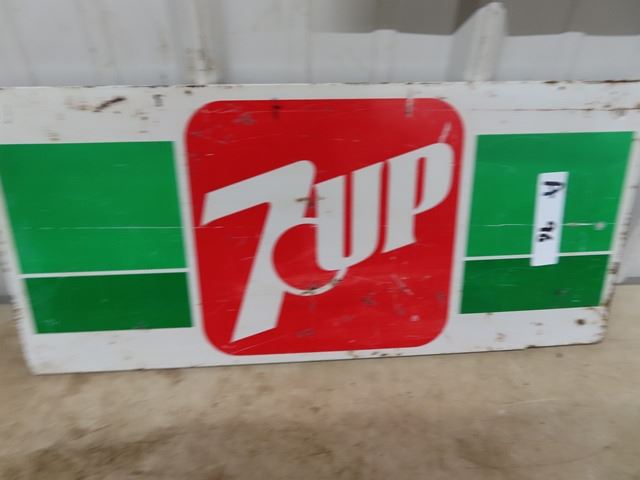 Metal 7 UP Sign 10" x 22"
