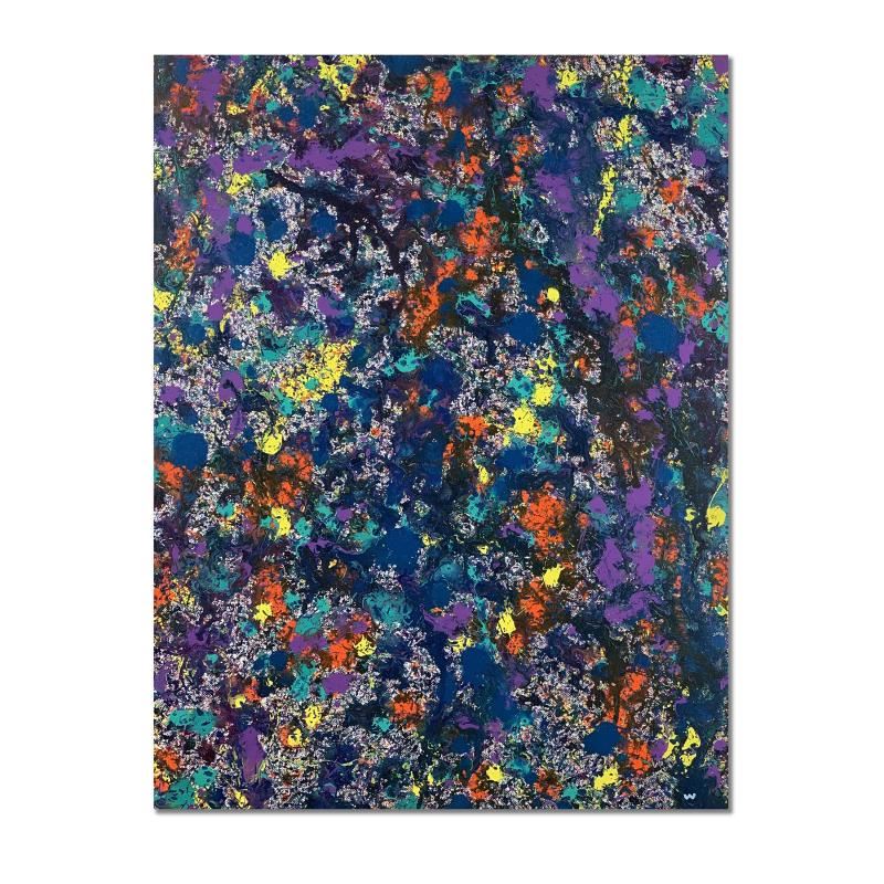 Wyland, "Coral 17" Hand Signed Original Painting on Canvas with Letter ...
