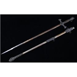 Knights of Pythias "FCB" Fraternal Order Sword