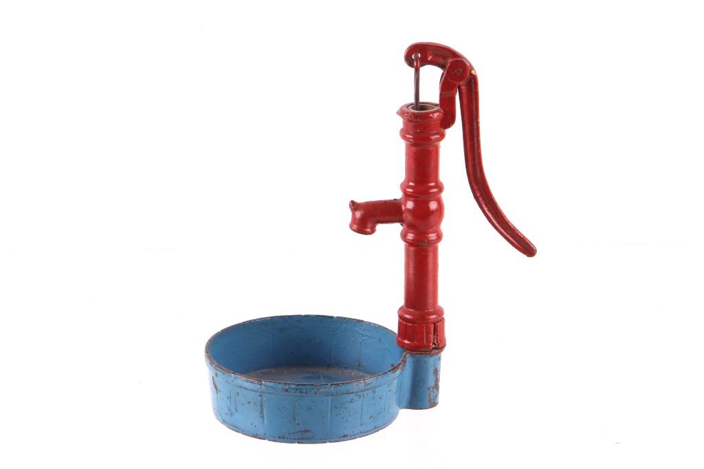 Cast Iron Spigot & Well Toy circa 1900's