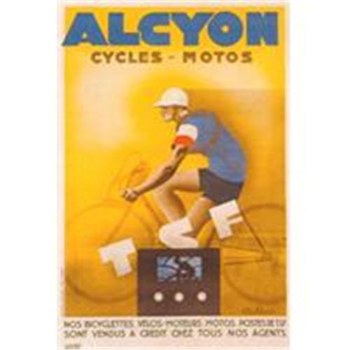 Original Alcyon Cycles Motos Poster #1499682