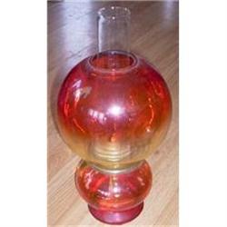 Stunning Amberina Flash Oil Lamp #1521508
