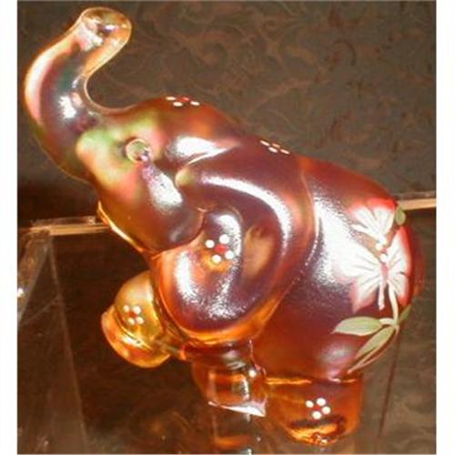 Fenton ELEPHANT HP Vintage - Signed Shelley #1521707