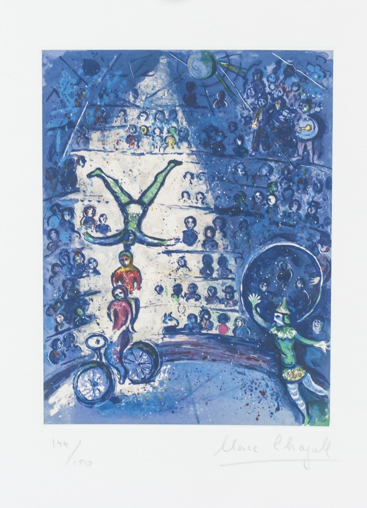 Marc Chagall Russian-French Signed Linocut 144/150
