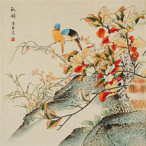 original painting, ink on rice paper, Autumn #1526685