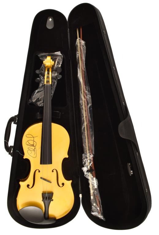 Charlie Daniel's Signed "Fiddle Made of Gold"