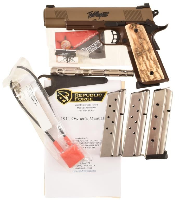 Ted Nugent Republic Forge Custom 1911 10mm