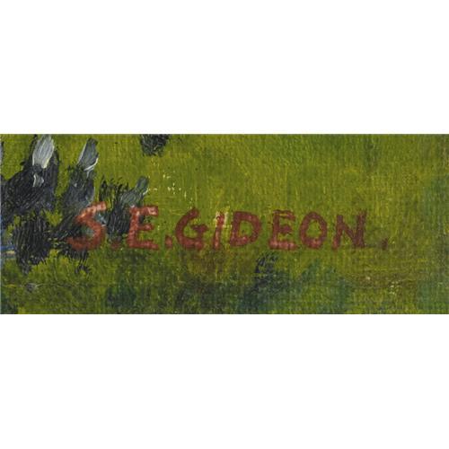 SAMUEL E. GIDEON, Early Texas Art, o/cb