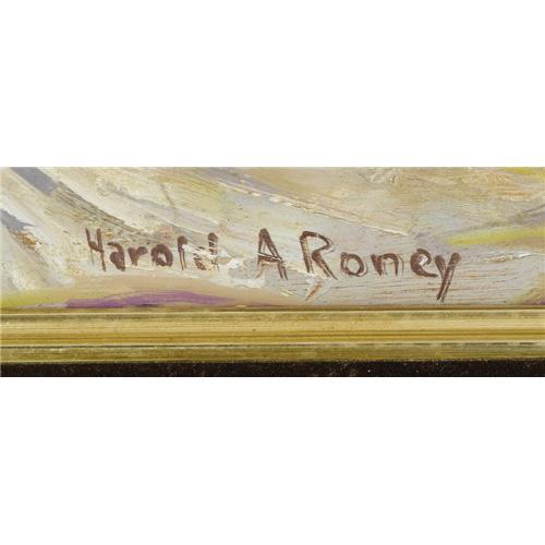 HAROLD A. ROONEY, Early Texas Art, oil/masonite