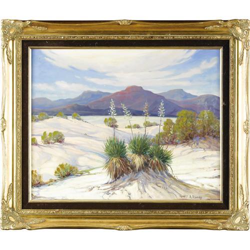 HAROLD A. ROONEY, Early Texas Art, oil/masonite
