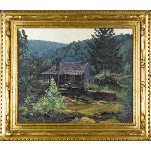 OLIN TRAVIS, Early Texas Art, o/c