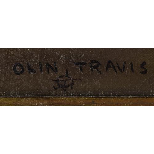 OLIN TRAVIS, Early Texas Art, o/c,