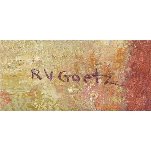 RICHARD GOETZ, Early Texas Art, oil/masonite