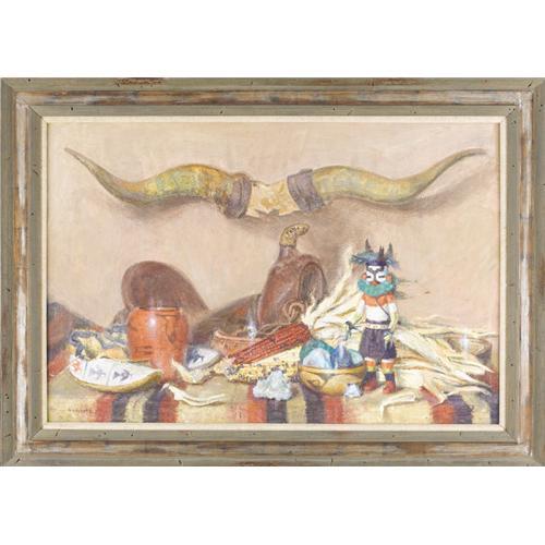 RICHARD GOETZ, Early Texas Art, oil/masonite