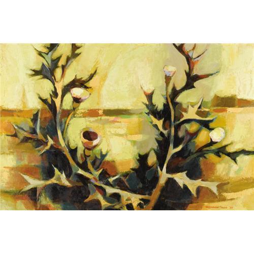 DEFORREST JUDD, Early Texas oil/masonite, 1957