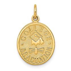 14k Gold College Graduation Charm