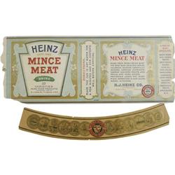 Heinz Vintage Mince Meat Label