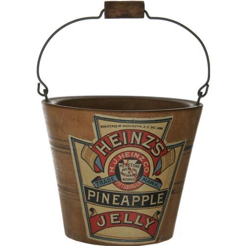 Heinz "Pineapple Jelly" Miniature Wooden Bucket