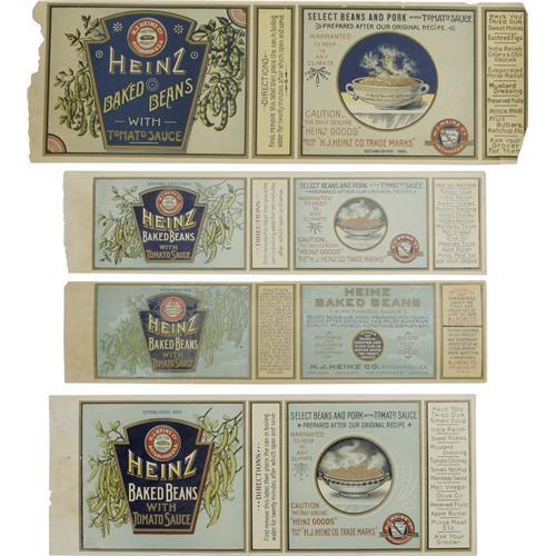 Vintage Heinz Can Labels