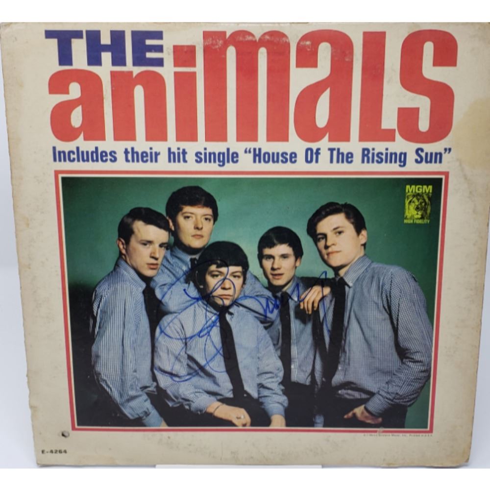 Signed Animals The Animals Album Cover
