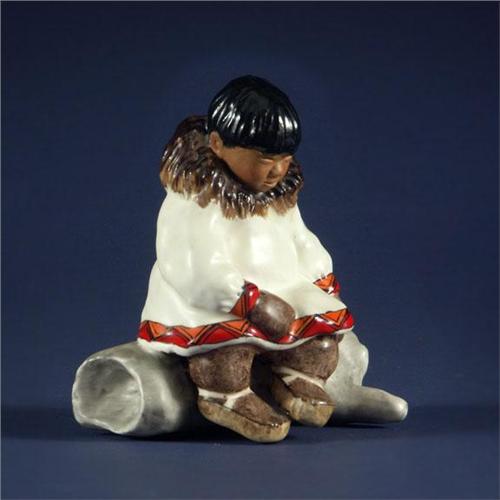 ALAN JOHNSON ALASKA FIGURINE 1962 ESKIMO