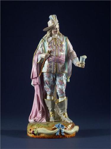 PORCELAIN FIGURINE MARKED PAUL DUBOY CAVALIER