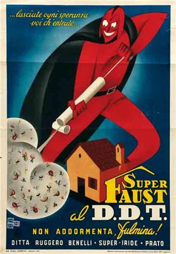 Italian advertising poster - DDT