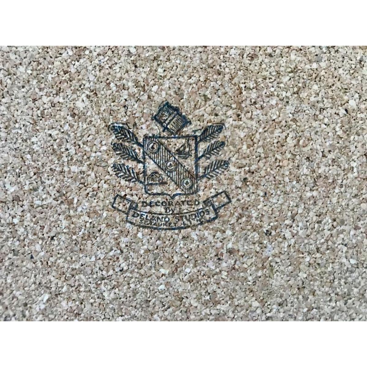 Vintage Carew Rice Lowcountry Silhouette Ceramic Art Tile