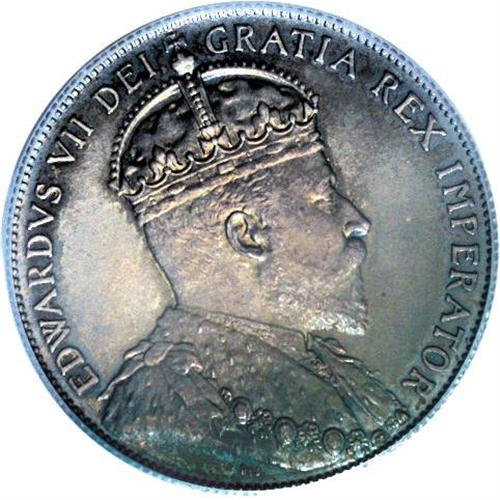 Canada: Edward VII 50 Cents 1908 Specimen, KM12,