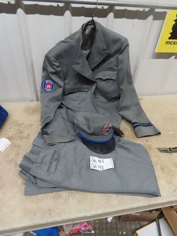 Vintage Greyhound Bus Driver Uniform w Hat W Badge, Jacket w Patches ...