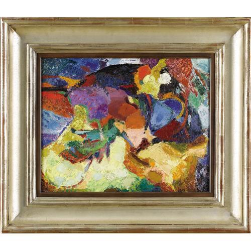 ARTHUR B. CARLES (American) Abstraction, o/cb