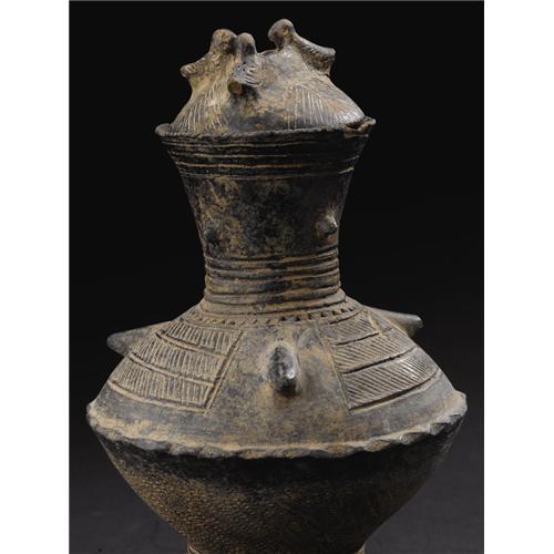 Akan (Ghana), Pot with lid, Ceramic