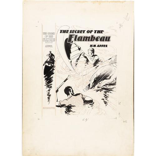 AMERICAN ILLUSTRATOR - "Flambeau" Book Cover Art