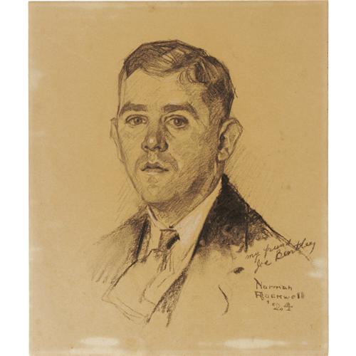 NORMAN ROCKWELL - 1924 Portrait Drawing