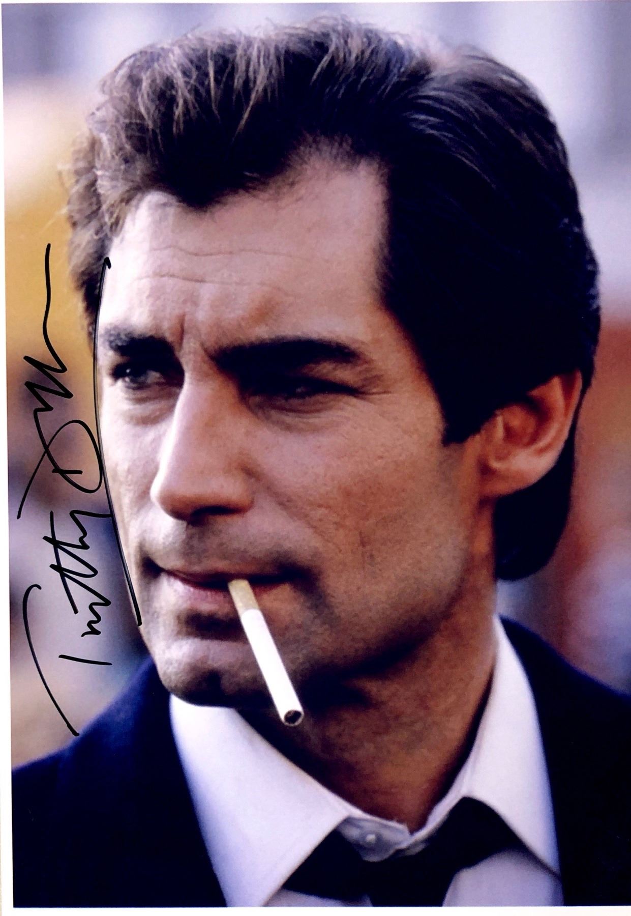 Timothy Dalton Autograph Signed James Bond 007 Photo