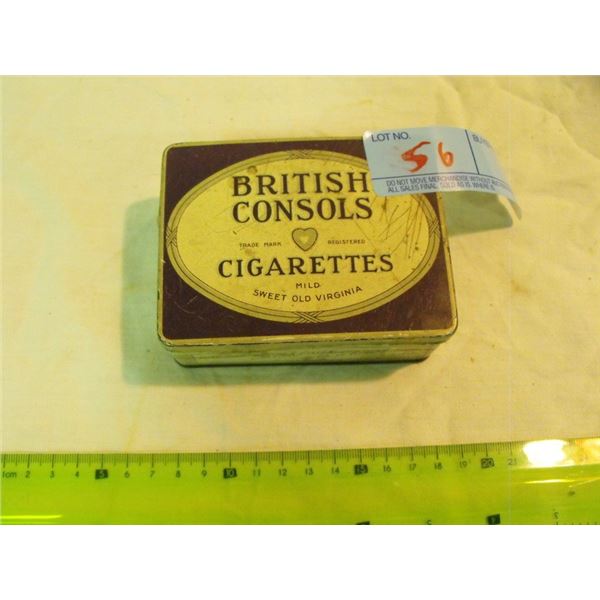 British Consols cigarette tin