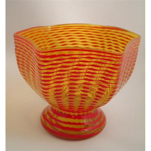 Stevens & Williams Art Glass Footed Bowl #1552269