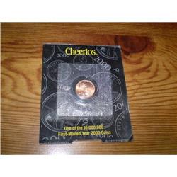Cheerios packaged 2000 penny w/ certificate #1562661