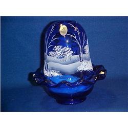 Fenton Art Glass Canaan Valley Cobalt Fairy 1589185