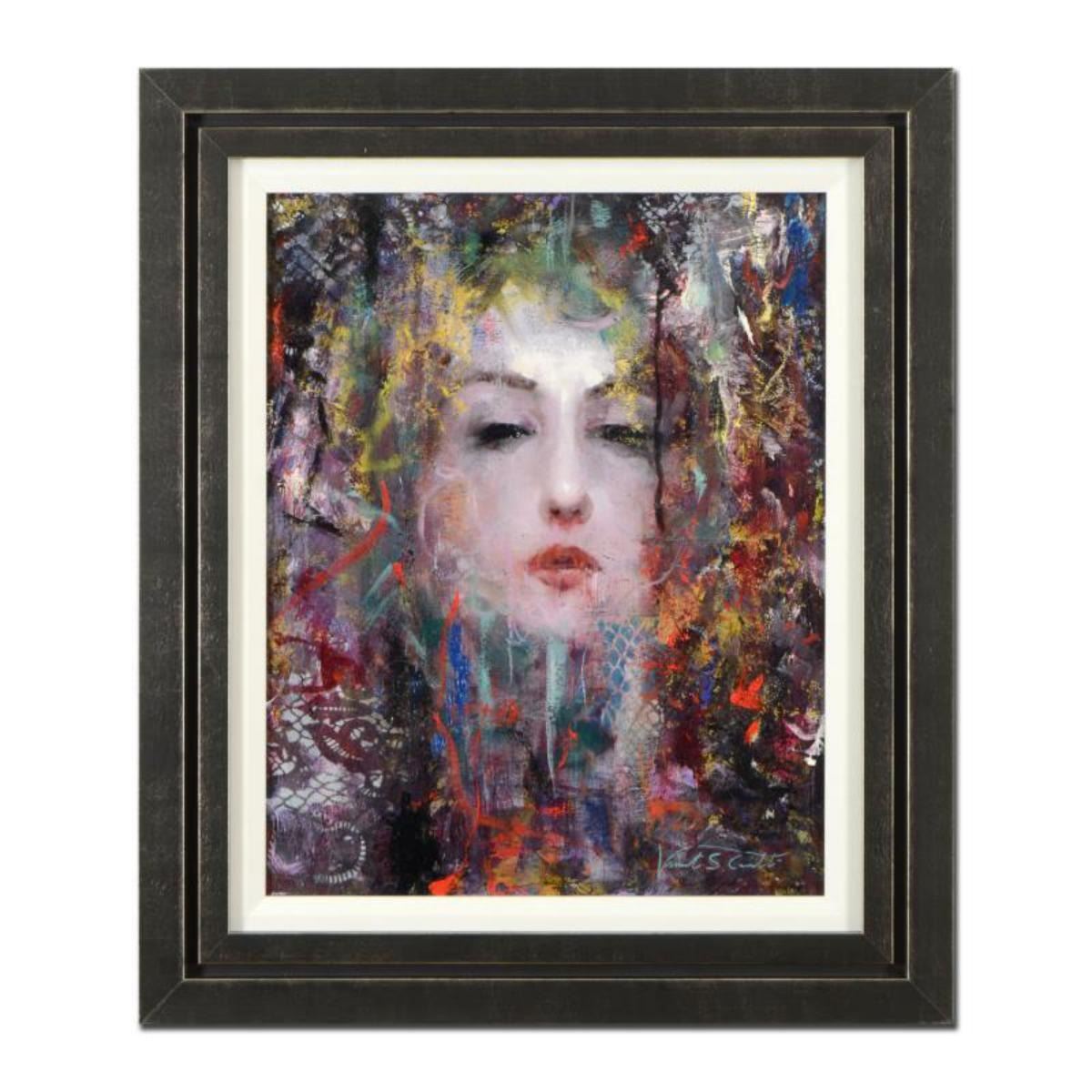 Vincent Cacciotti, "Fixation" Framed Original Oil Painting on Canvas ...