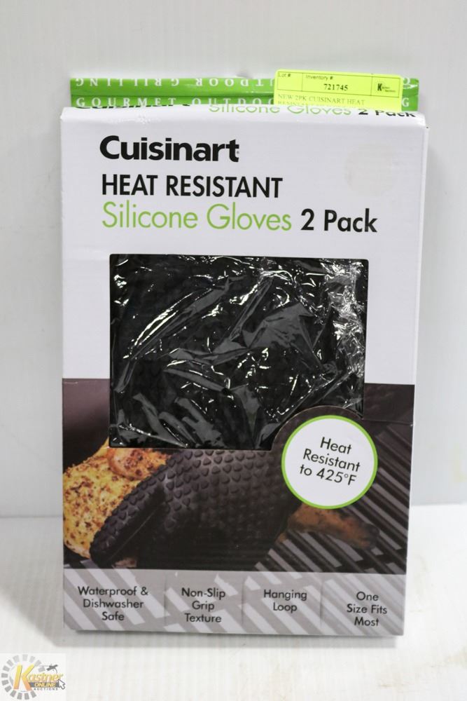 NEW 2PK CUISINART HEAT RESISTANT SILICONE GLOVES