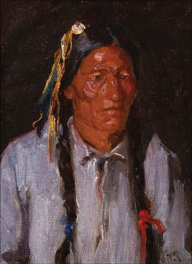Joseph H. Sharp -Indian Portrait